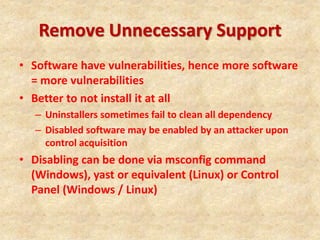 Operating system security | PPTX
