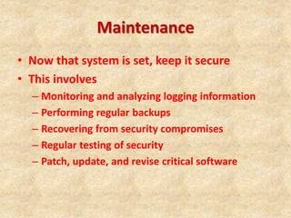 Operating system security | PPTX