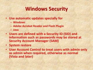 Operating system security | PPTX