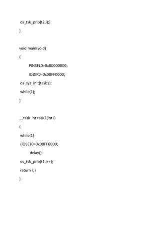 Operating system and embedded systems | PDF