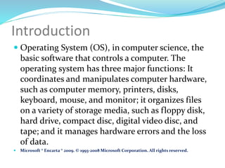 Operating Systems | PPT