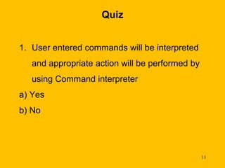 Operating system services 9 | PPT