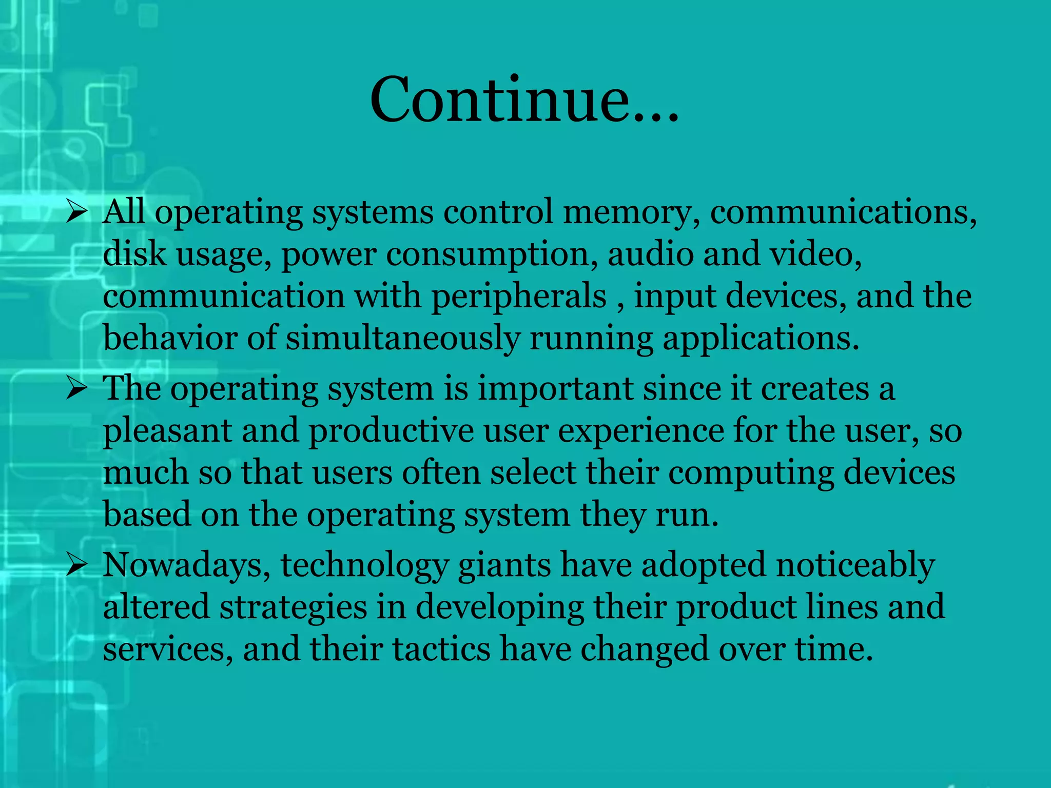 Operating systems & its future | PPTX