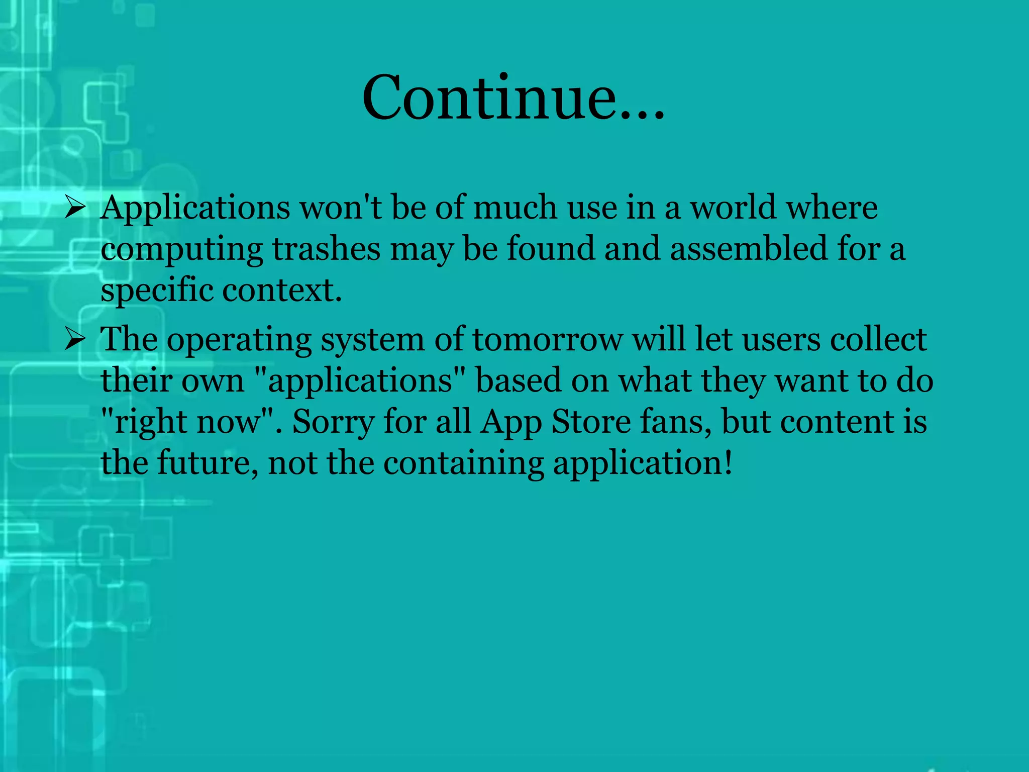 Operating systems & its future | PPTX