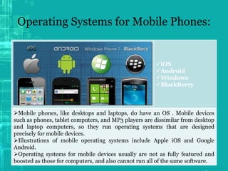 Operating systems & its future | PPTX