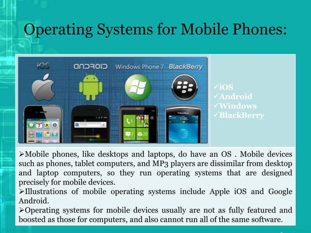 Operating systems & its future | PPTX | Operating Systems | Computer ...