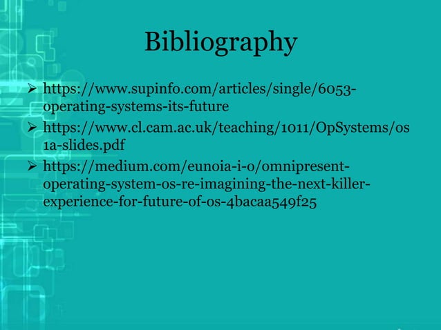 Operating systems & its future | PPTX | Operating Systems | Computer ...