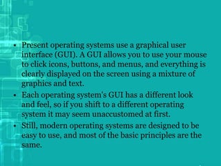 Operating systems & its future | PPTX