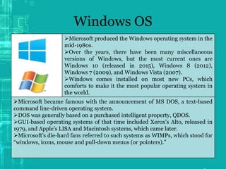 Operating systems & its future | PPTX
