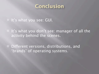 Operating System Software | PPT