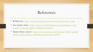 Operating system statistics | PPTX | Operating Systems | Computer ...