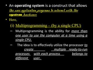 Operating system structure | PPT