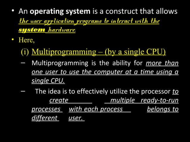 Operating system structure | PPT