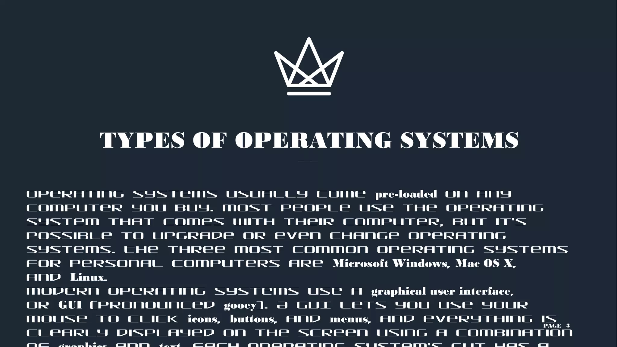Operating systems types, spooling and buffering | PPT