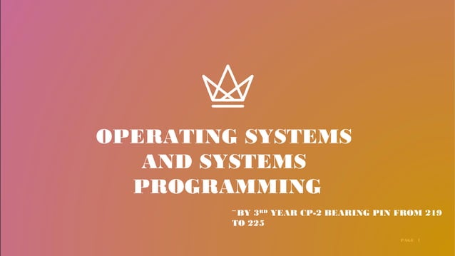 Operating systems types, spooling and buffering | PPT