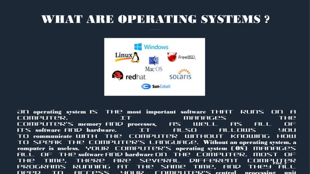 Operating systems types, spooling and buffering | PPT