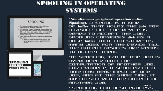 Operating systems types, spooling and buffering | PPT