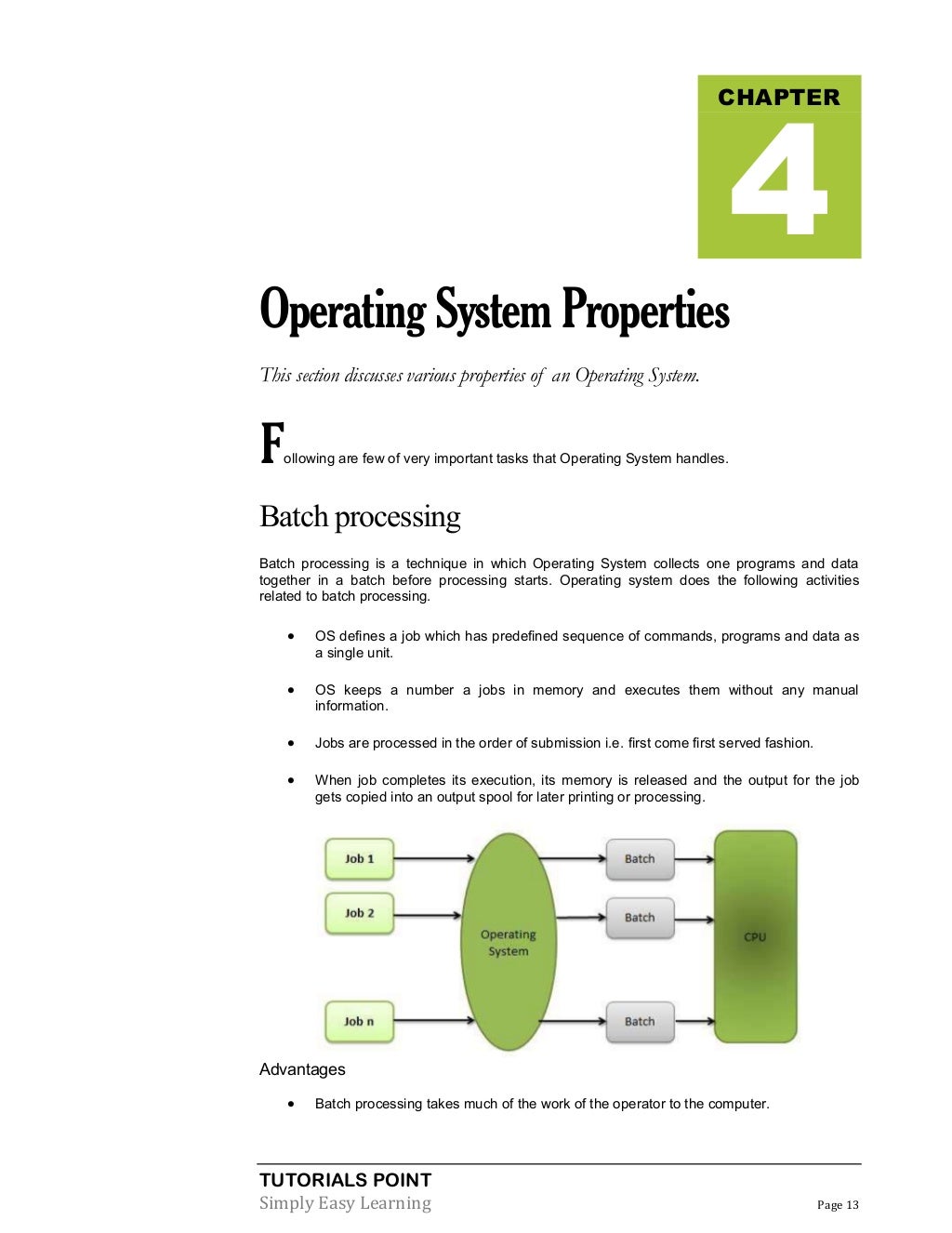 Operating system tutorial Operating system tutorial