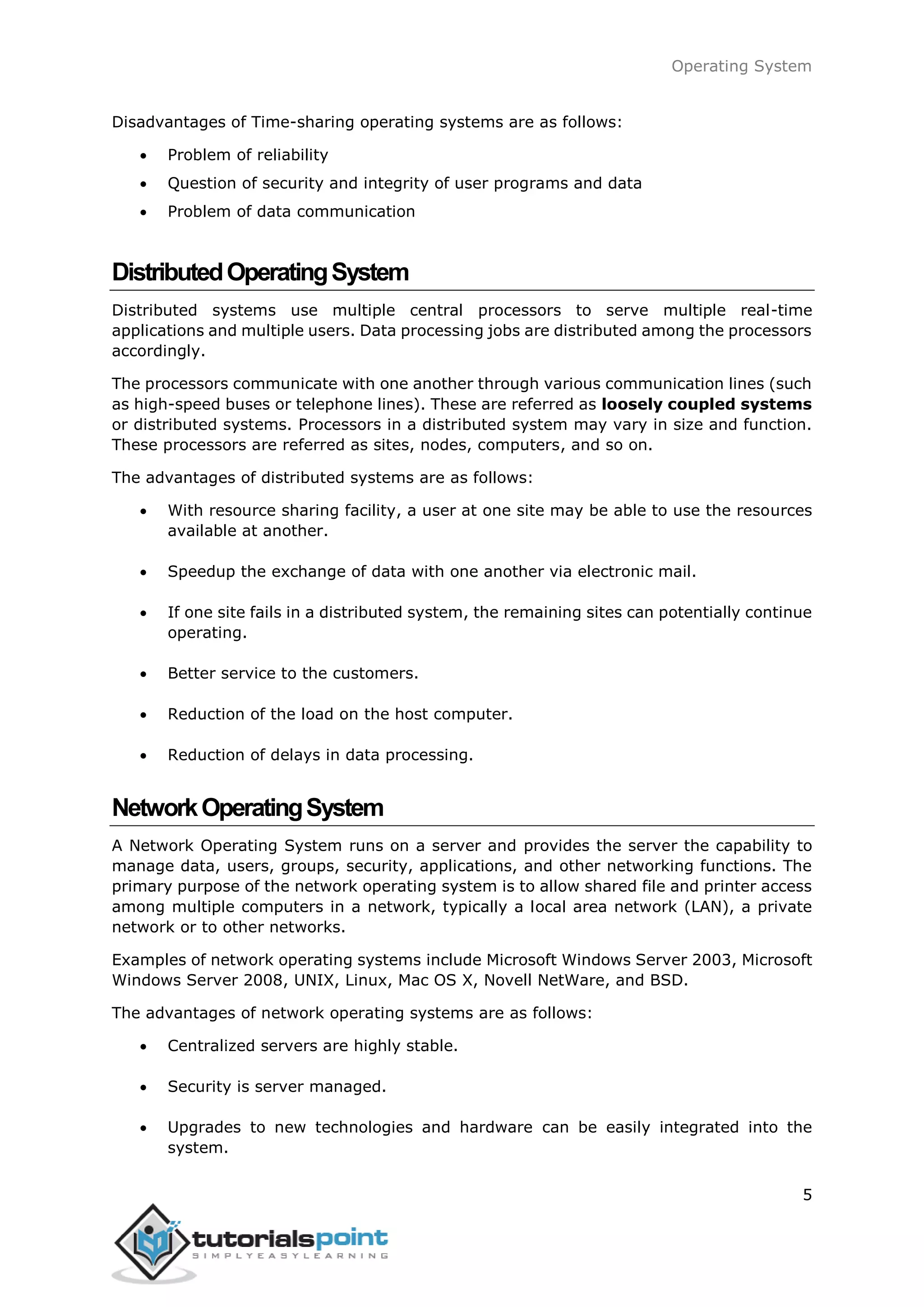 Operating system tutorial | PDF