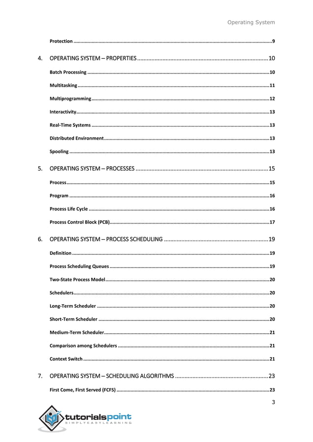 Operating system tutorial | PDF
