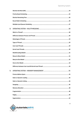 Operating system tutorial | PDF