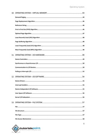 Operating system tutorial | PDF