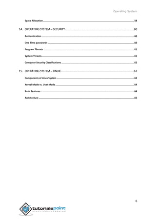 Operating system tutorial | PDF