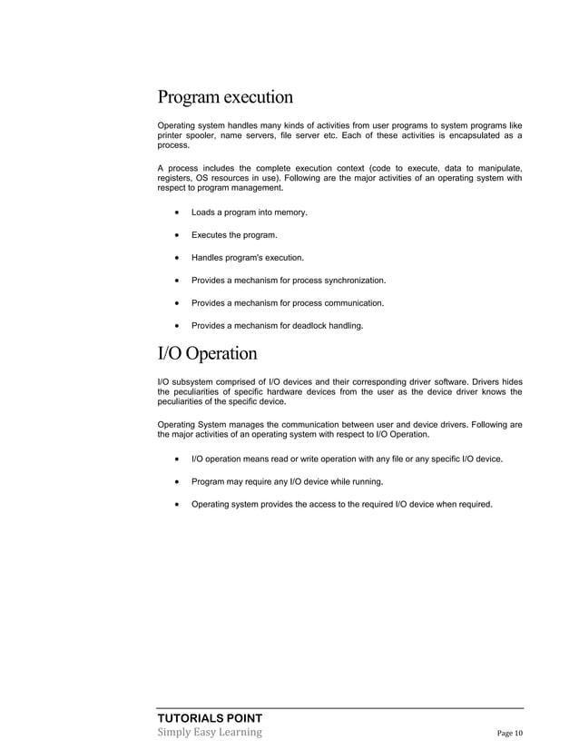 Operating system tutorial | PDF