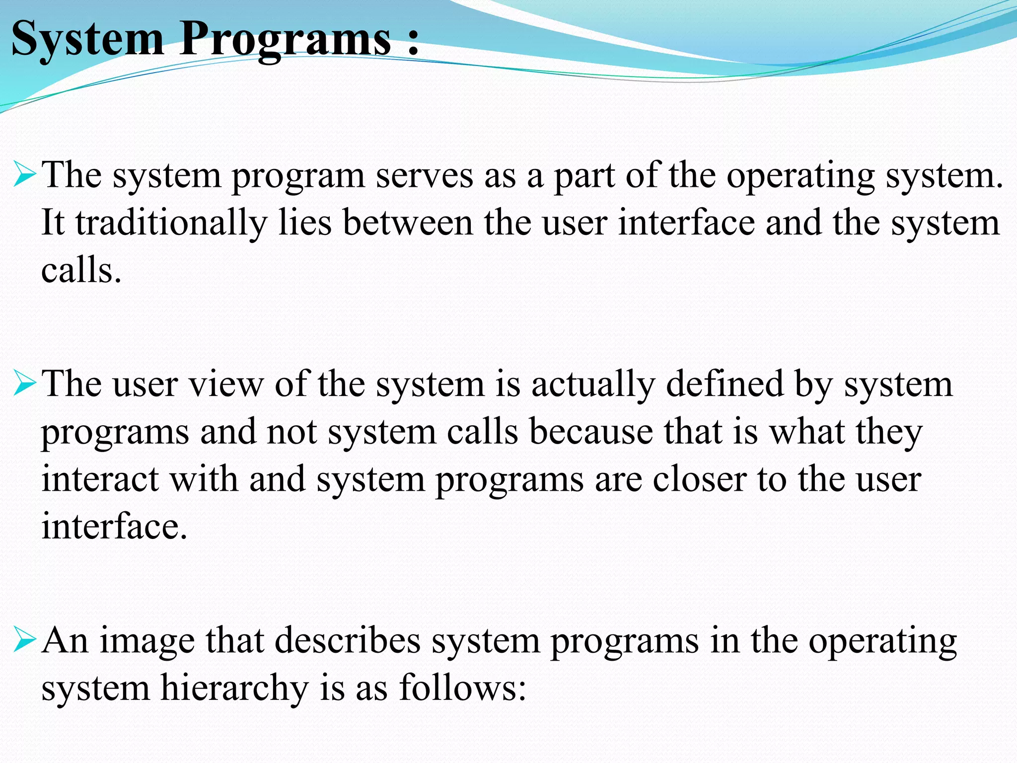 System programs | PPTX