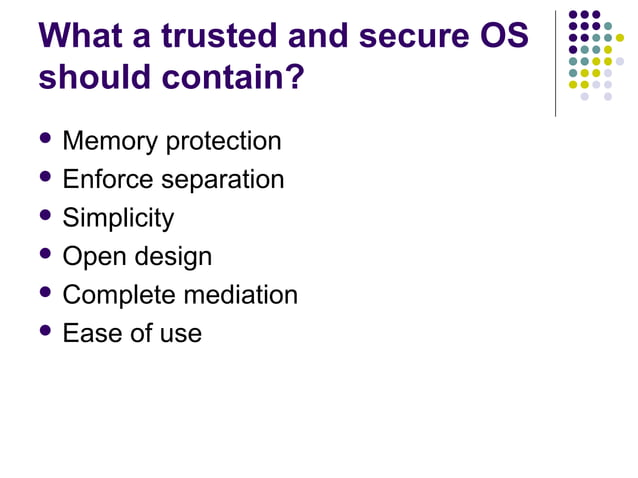 Operating system vulnerability and control | PPT