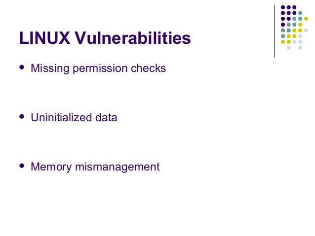 Operating System Vulnerability And Control