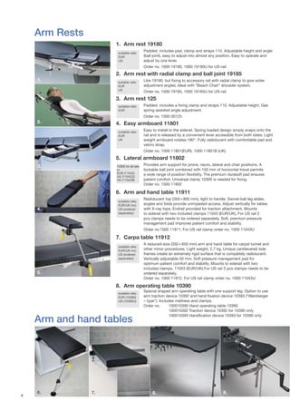 Operating Table Accessories 2009 | PDF