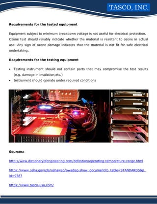 Operating Temperature for Electrical Equipment | PDF