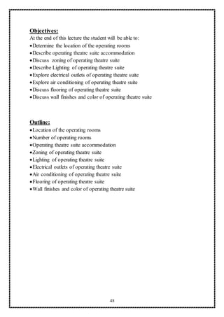 Operating theatre suite planning and design | DOC
