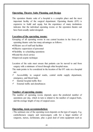Operating theatre suite planning and design | DOC