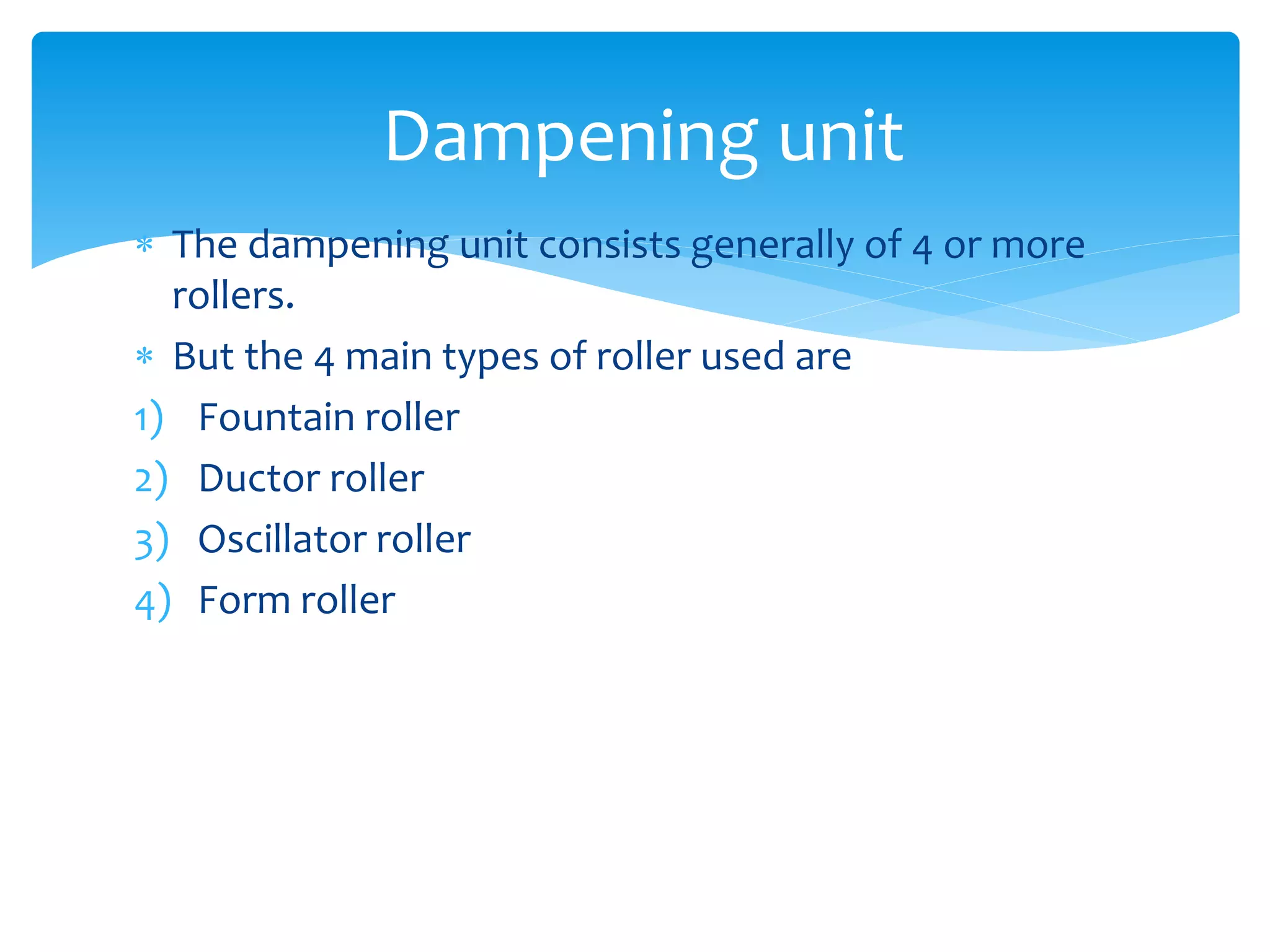 Operating the dampening system | PPTX | Science