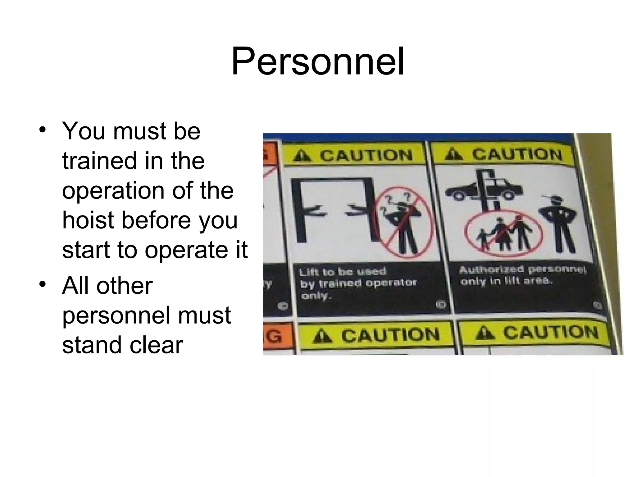 Operating The Vehicle Hoist | PPT
