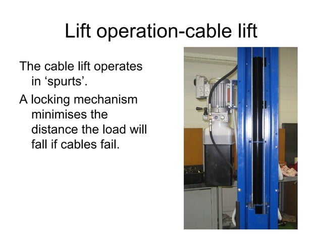 Operating The Vehicle Hoist | PPT | Off-Road Vehicles | Auto Body Styles