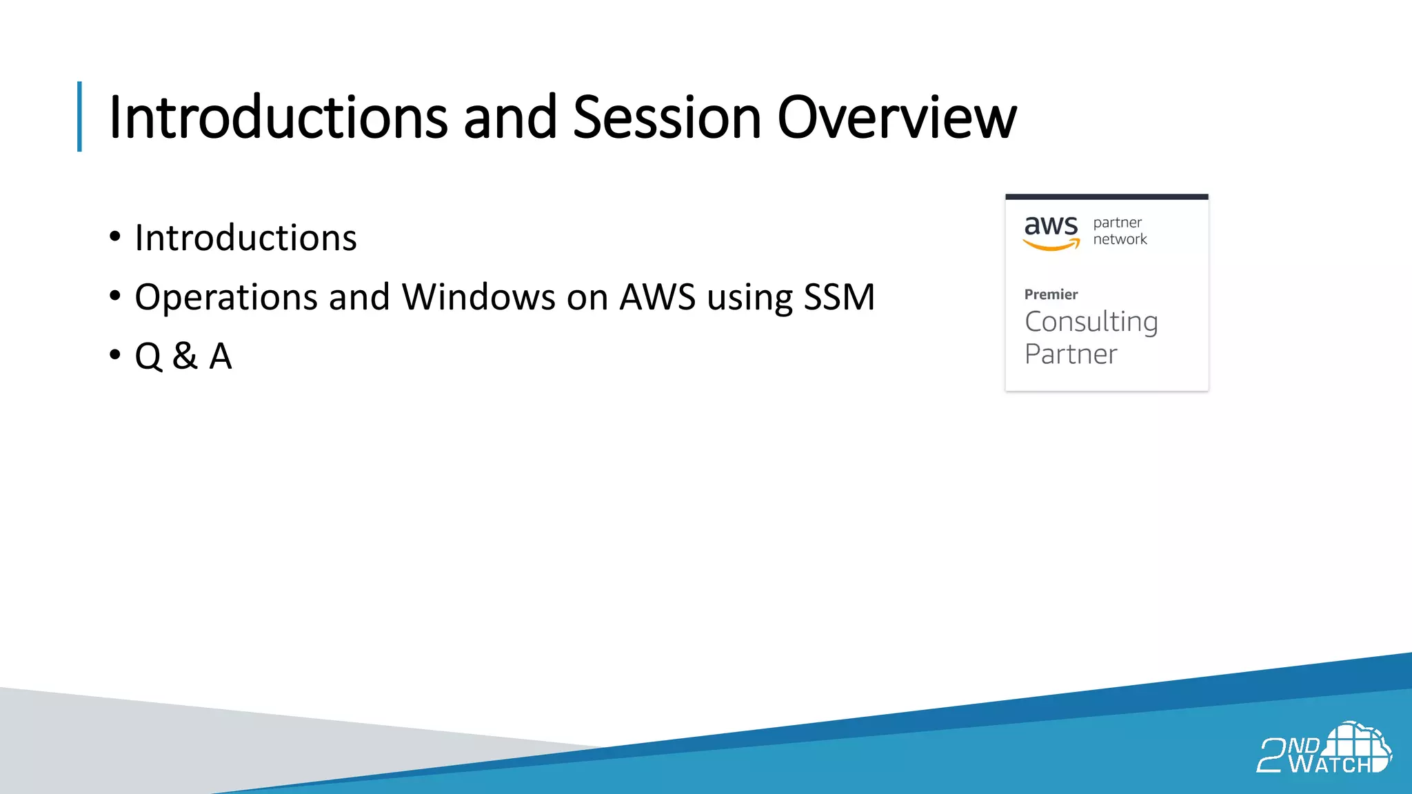 Operating Windows on AWS Using SSM | PPT