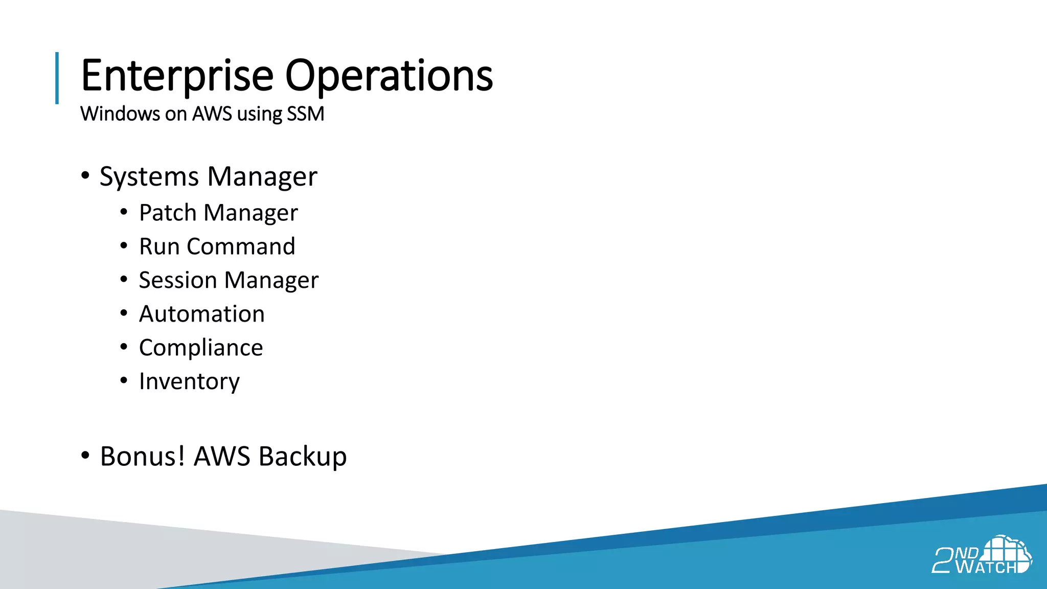 Operating Windows on AWS Using SSM | PPT