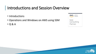 Operating Windows on AWS Using SSM | PDF