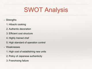 The Case Analysis: Benihana of Tokyo | PPTX