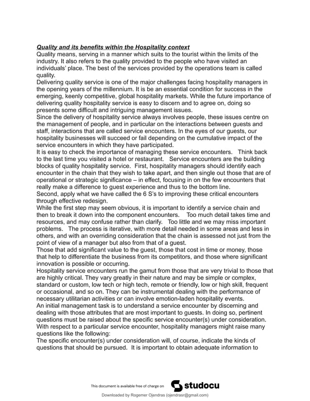 operation-management-in-hospitality-industry.pdf | Hospitality Industry | Industries