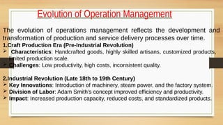 OPERATION-MANGEMENT-UNIT-1.pptx to understand the | PPT | Free Download