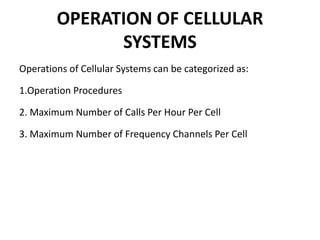 operation-of-cellular-systems.ppt | Computer Networking | Computing