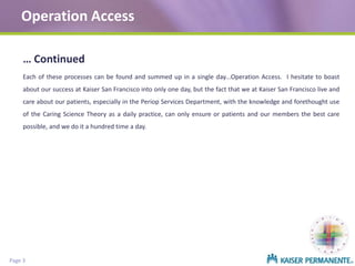 Operation Access | PPTX