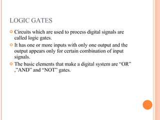 Operational Amplifiers And Logic Gates | PPT