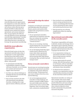 Operational Controllership | PDF