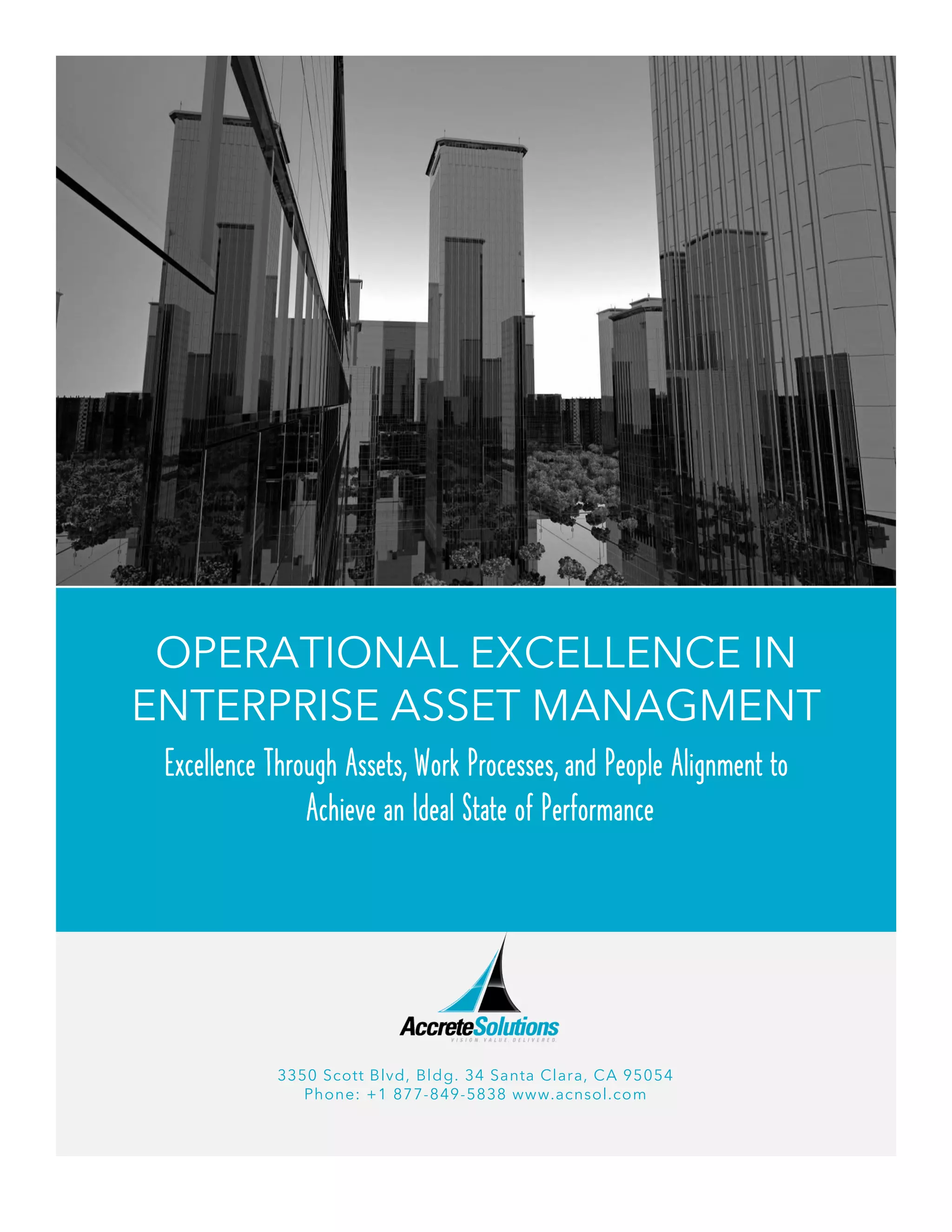 How to Achieve Operational Excellence in Enterprise Asset Management? | PDF