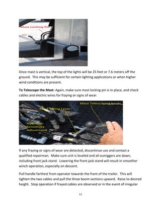 DMI Light Towers - Operational Manual | PDF